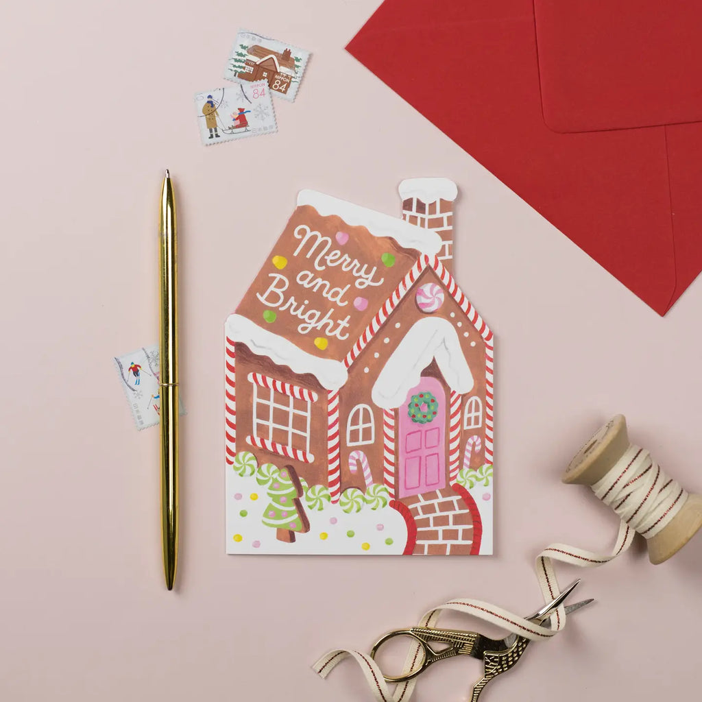 Ricicle Cards - Gingerbread House - Christmas Card – mlkwood store