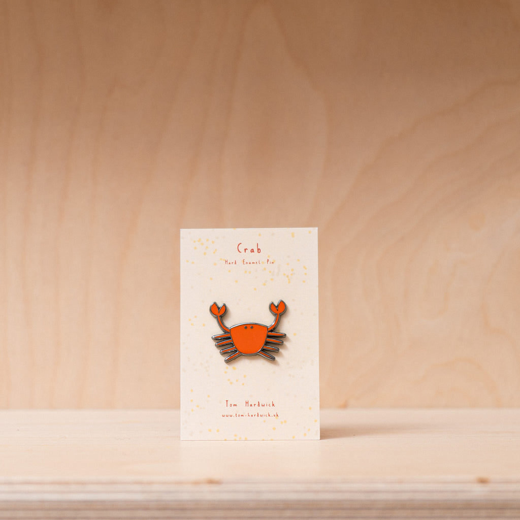 Tom Hardwick Enamel Pin - Crab – mlkwood store