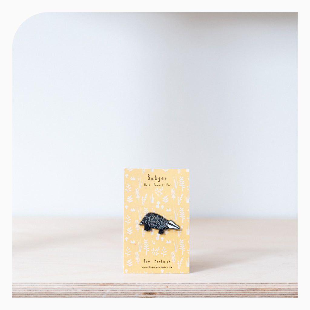 Tom Hardwick Enamel Pin - Badger – mlkwood store